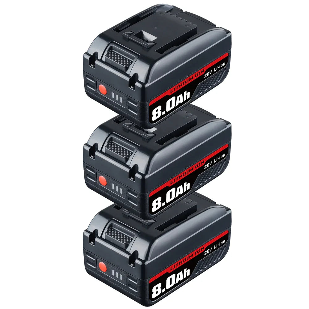 For DeWalt DCB205 8.0Ah Battery | 20V DCB200 DCB204 DCB209 3 Pack ...