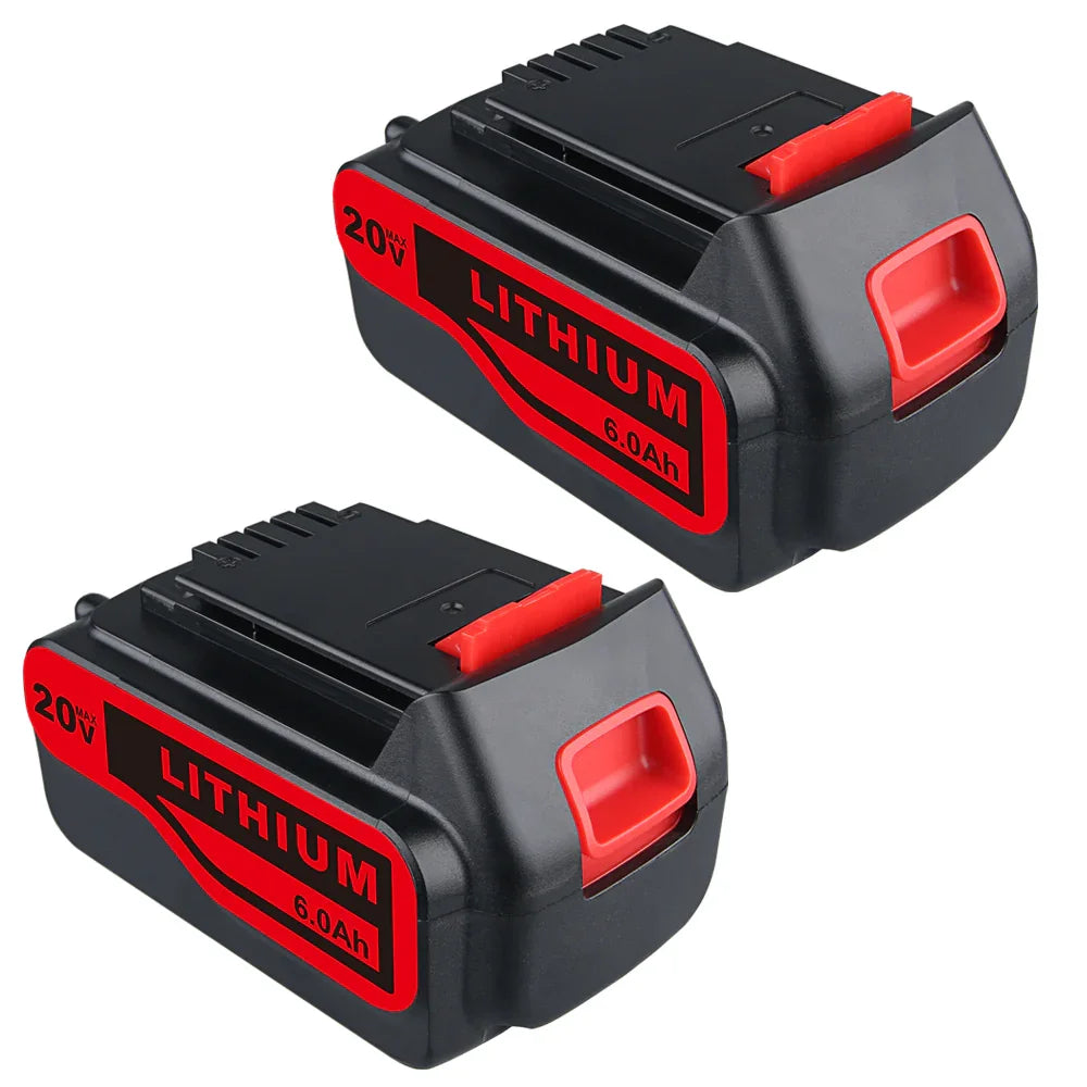 2 Pack For Black and Decker LB2X4020 20V 6.0Ah Battery | LBXR20-OPE LB ...
