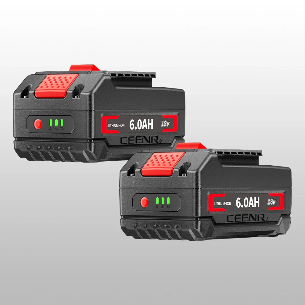Ceenr 6.0Ah Battery For Bosch 18V 2 Pack | Replacement Model BAT610G ...